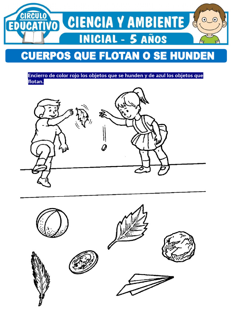Cuerpos Que Flotan o Se Hunden para Ninos de Cinco Anos | PDF