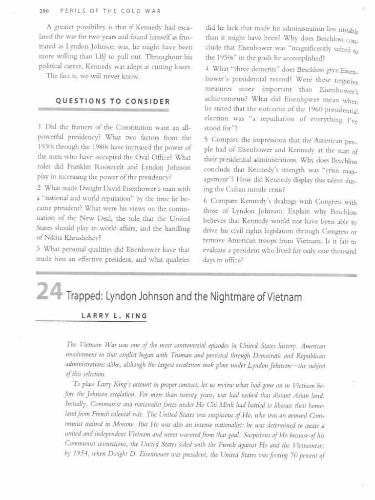 Article 15 LBJ and Vietnam | PDF