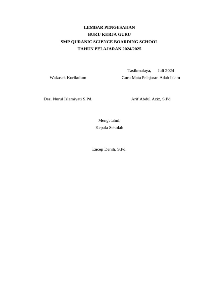 3-Lembar Pengesahan | PDF