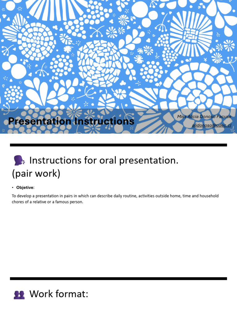 Oral Presentation Instructions | PDF