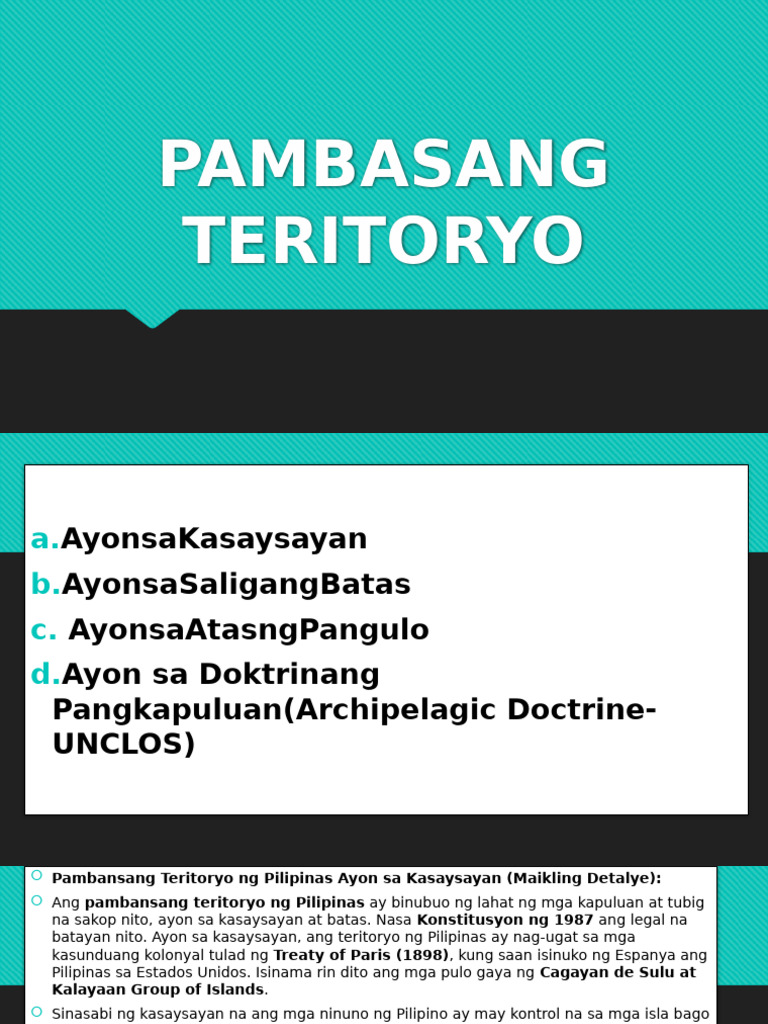 Pambansang Teritoryo | PDF