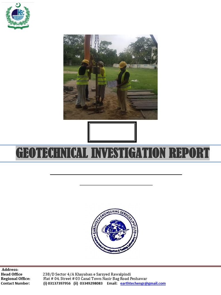 Geotechnical Report for HEC Data Centre | PDF | Natural Materials | Soil