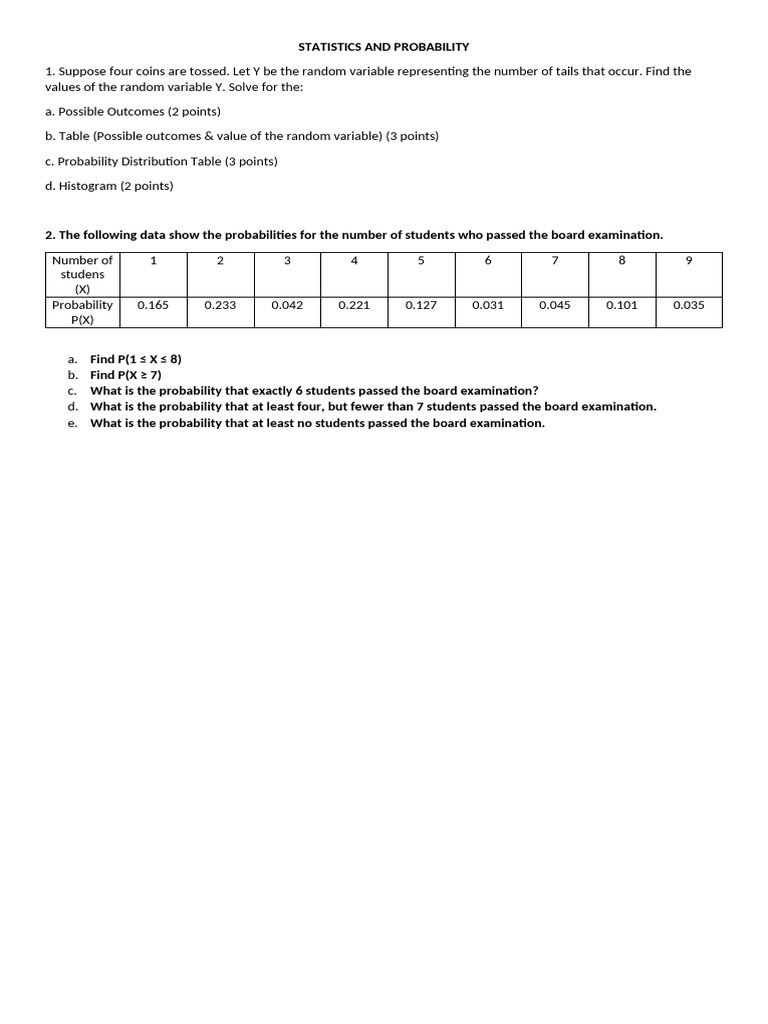 Statistics and Probability | PDF