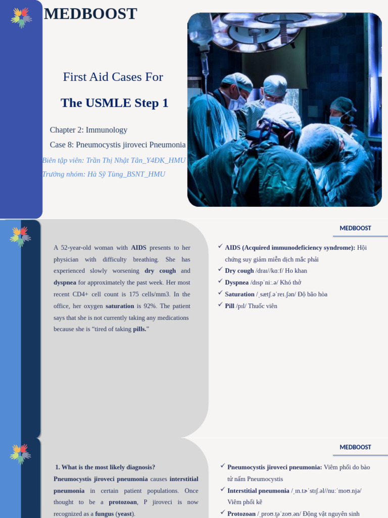 Chapter 2 - Case 8 - Pneumocystis Jiroveci Pneumonia | PDF | Pneumonia | Hiv/Aids