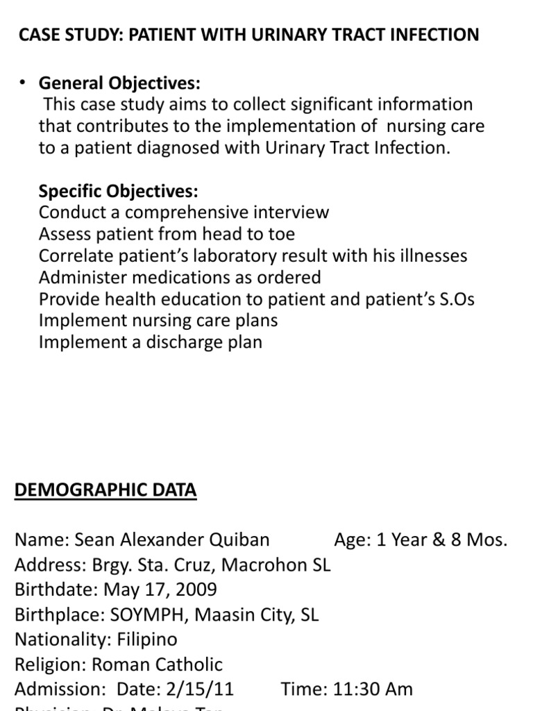 Case Study Part 2 Patient With Uti (Bag-O) | PDF | Urinary Tract ...
