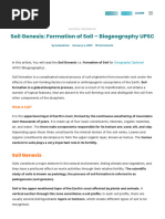 Soil Forming Processes Explained | PDF | Soil | Geomorphology