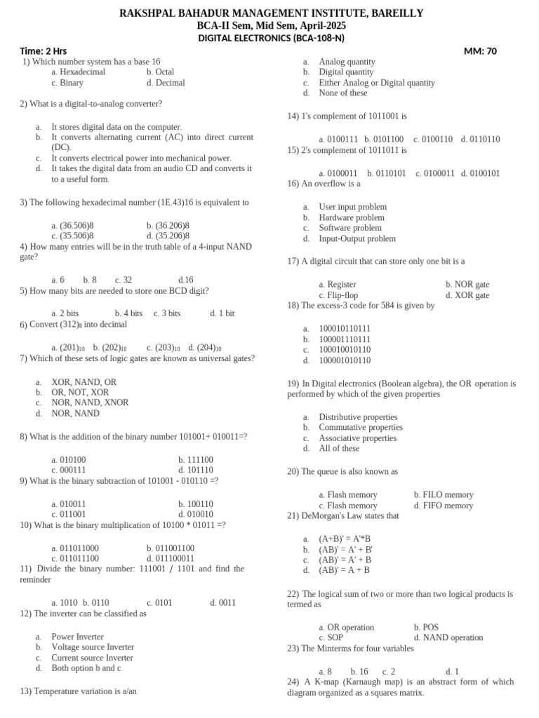 DE MidSem 25 | PDF | Data Compression | Computing