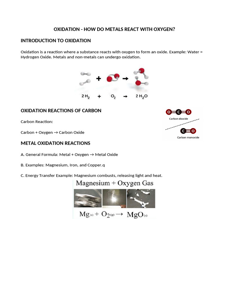 3 Oxidation | PDF