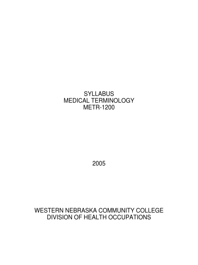 350 Medical Terminology | PDF | Science & Mathematics