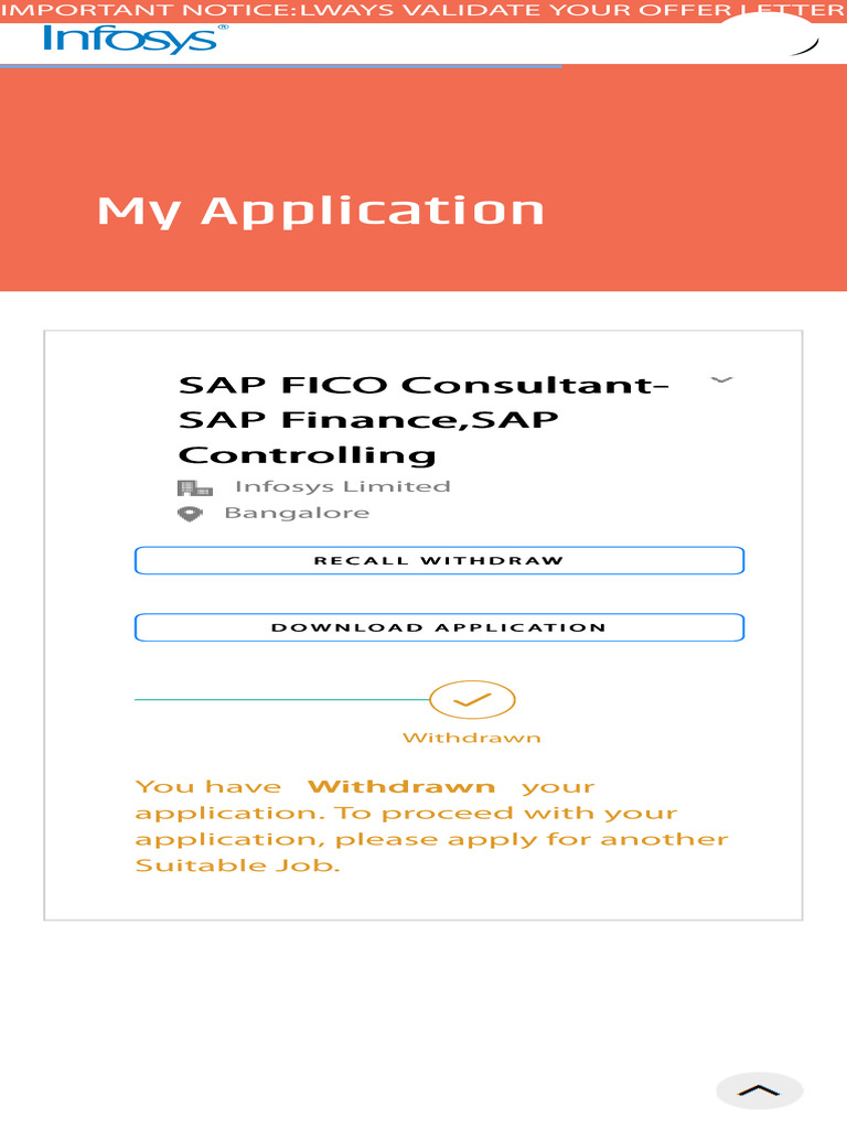 Infosys Careers Move Forward. Take The World With You | PDF