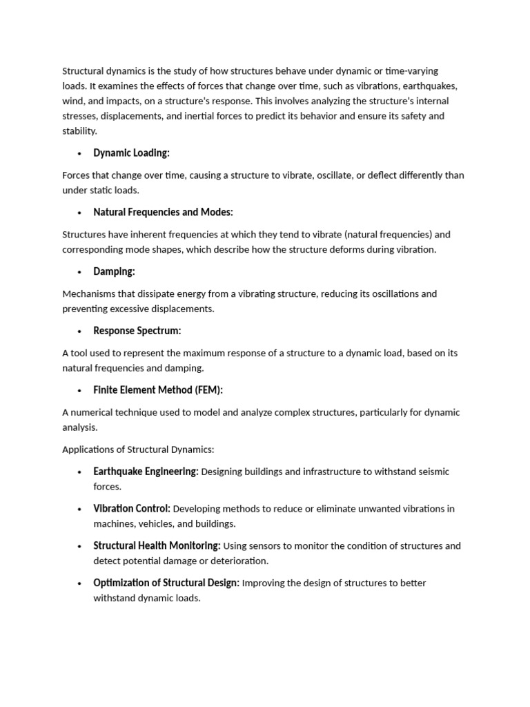 Structural Dynamics | PDF