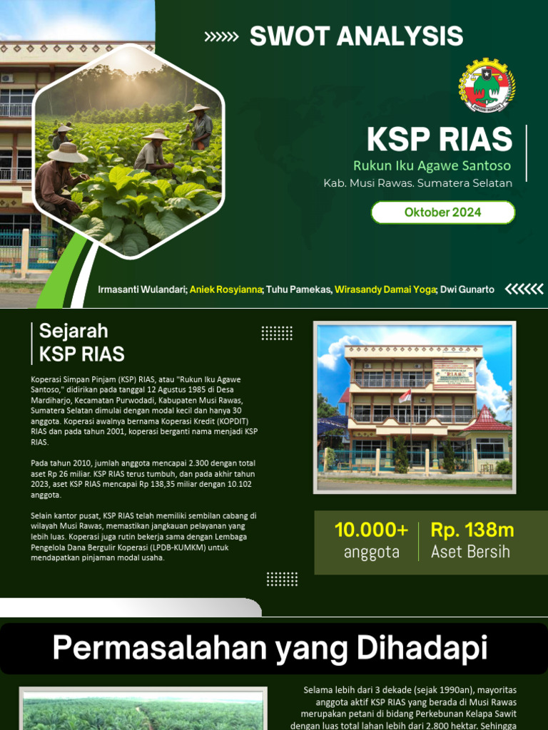 Presentasi Swot KSP Rias | PDF