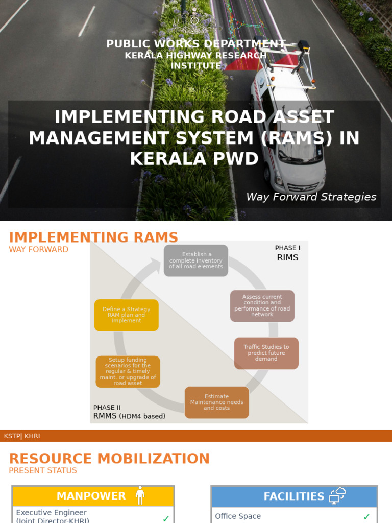 Implementing RMMS in KPWD | PDF | Road | Geographic Information System