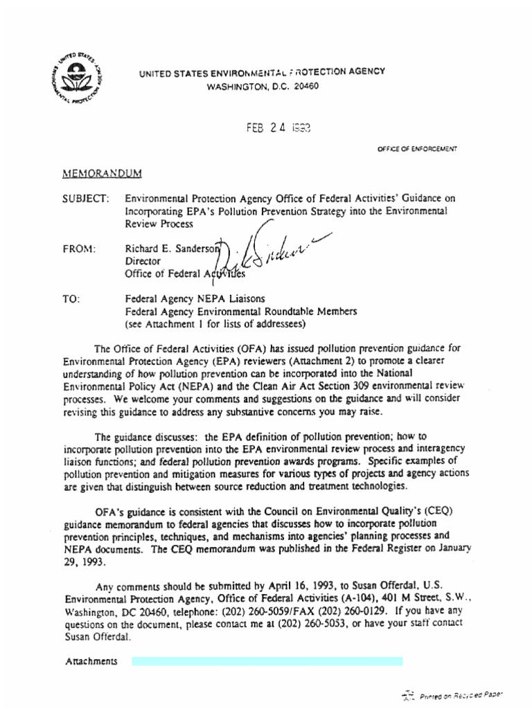 Pollution Prevention Strategy PG | PDF | United States Environmental ...