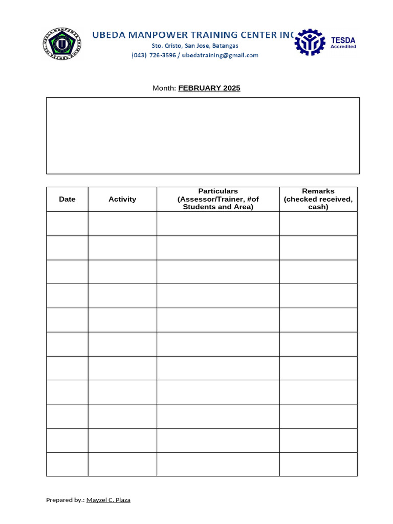 Monitoring Sheet | PDF