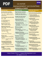 ACCA MA2 Formulas | PDF | Net Present Value | Internal Rate Of Return