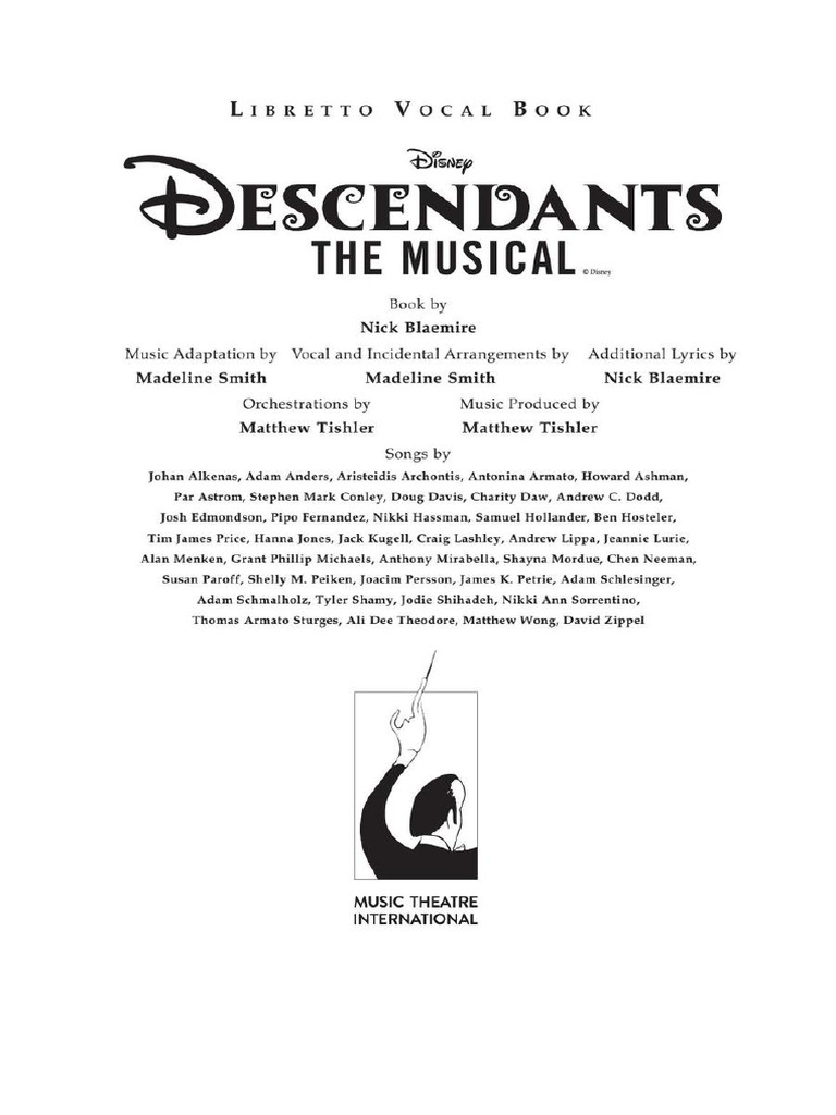 Descendants Mti Libretto | PDF