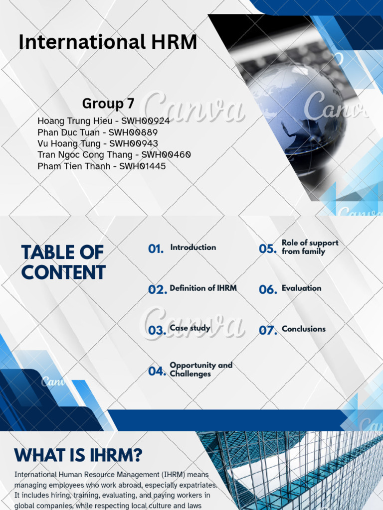 White Blue and Navy Understanding International Business Presentation ...