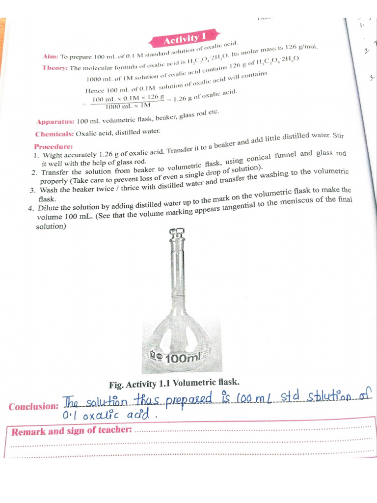 Std 11 Chemistry Journal PDF | PDF