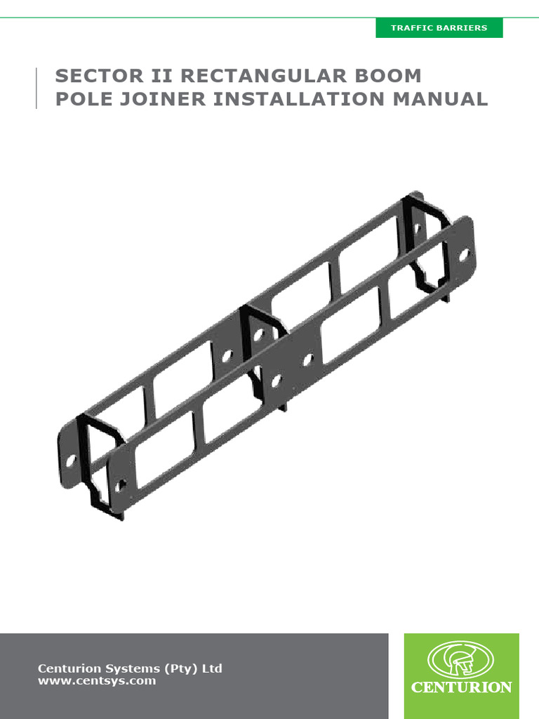 Centurion Sector II Boom Gate Manual | PDF
