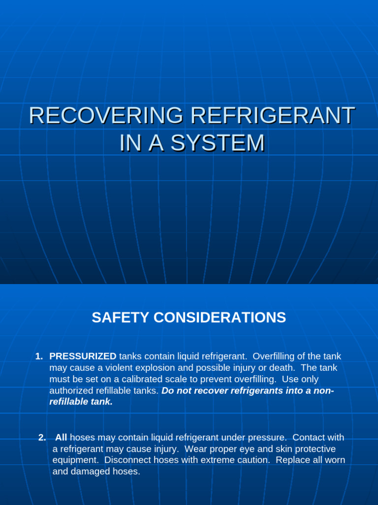Refrigerant Recovery Procedure Guide | PDF | Switch | Electrical Connector