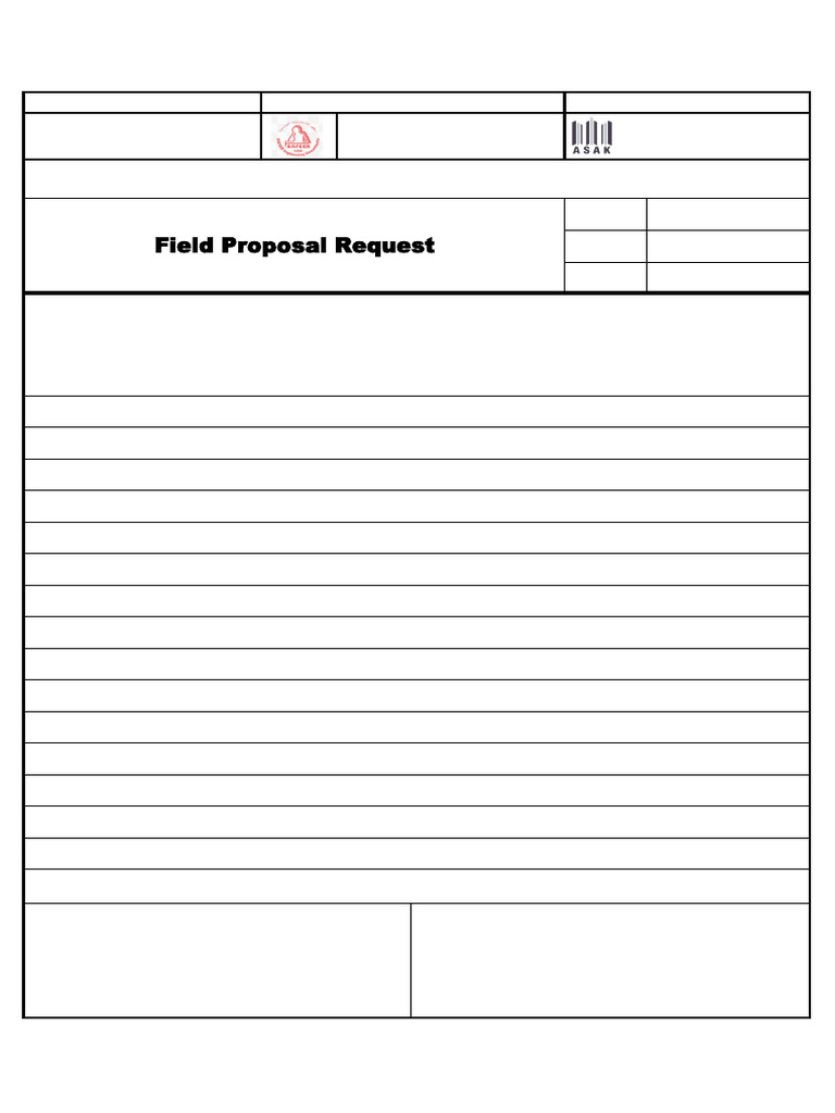 1 - Feild Proposal Request | PDF