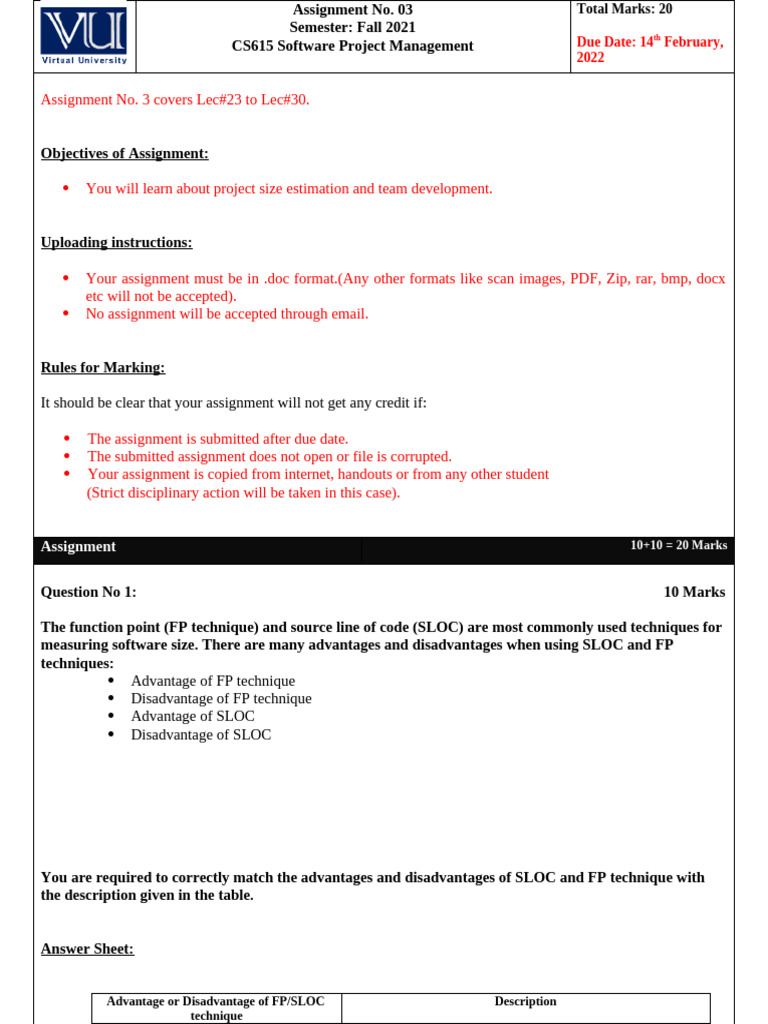 Fall 2021 - CS615 - 3 | PDF