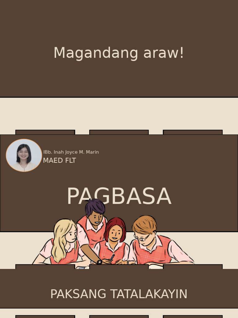 Pagbasa Bb. Inah Joyce m. Marin | PDF