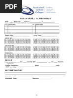 Volleyball Scoresheet 3 Sets | PDF