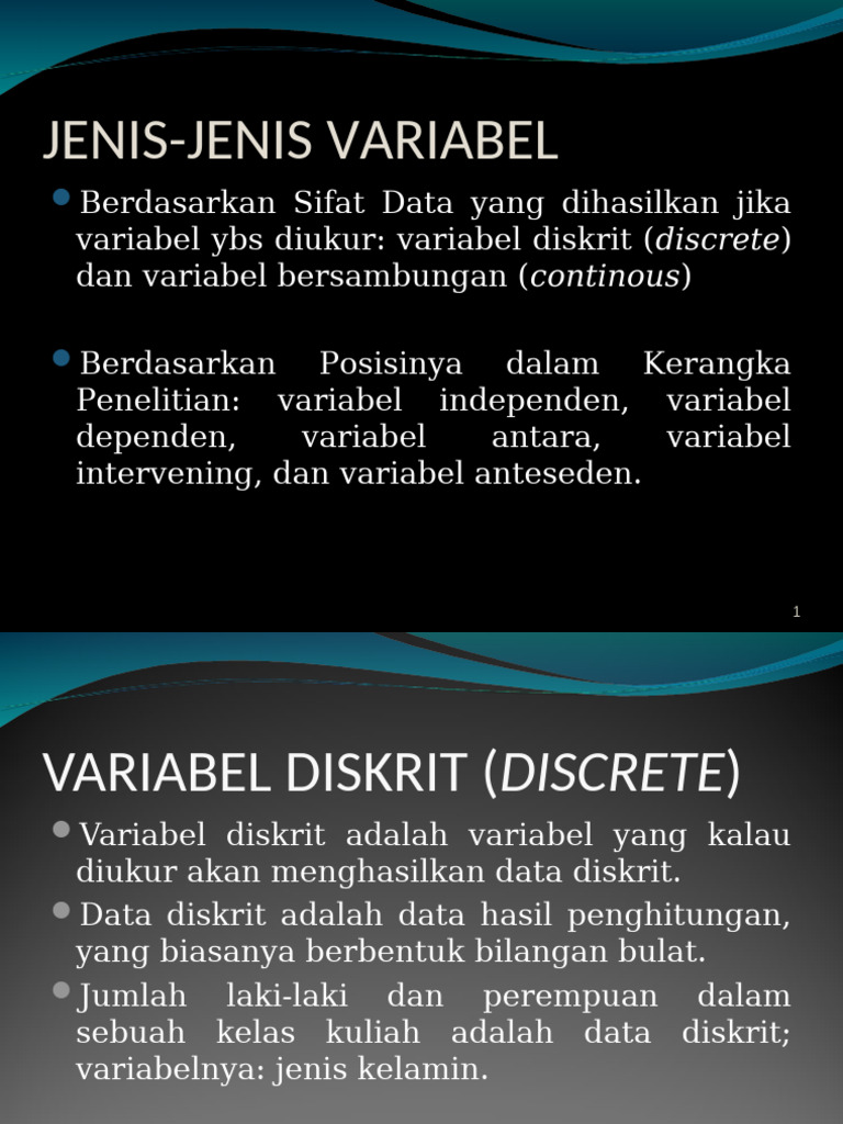 185 - 20231004045720 - 02.jenis-Jenis Variabel-1 - Yai | PDF