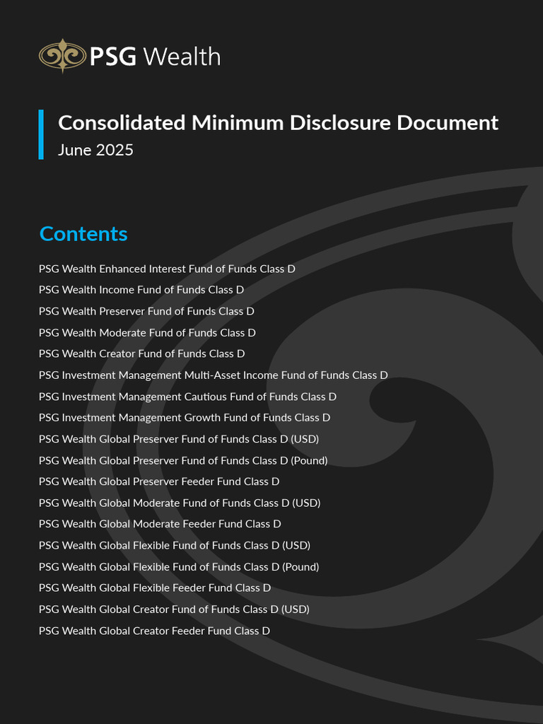 Consolidated Minimum Disclosure Documents | PDF | Investment Fund ...