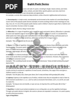 Poetic Devices Class9 English | PDF