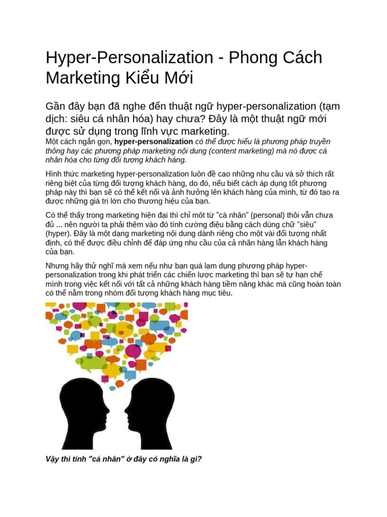 Hyper Personalization | PDF