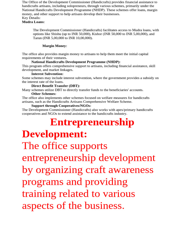 Handicrafts Regn Documents | PDF