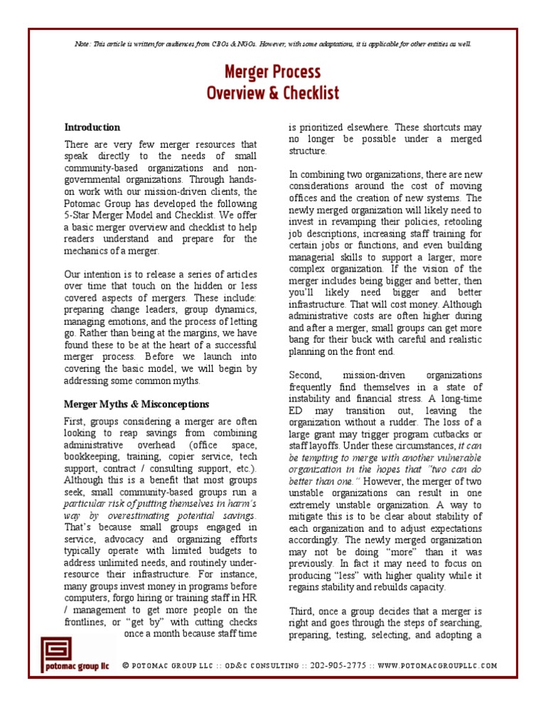 5 Star Merger Model | Download Free PDF | Mergers And Acquisitions ...