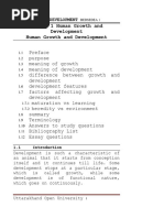 Human Growth and Development Notes | PDF | Prenatal Development | Bone