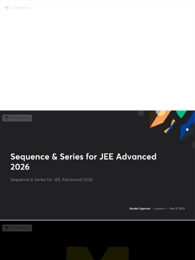 Sequence Series For JEE Advanced Lec 6 With Anno | PDF
