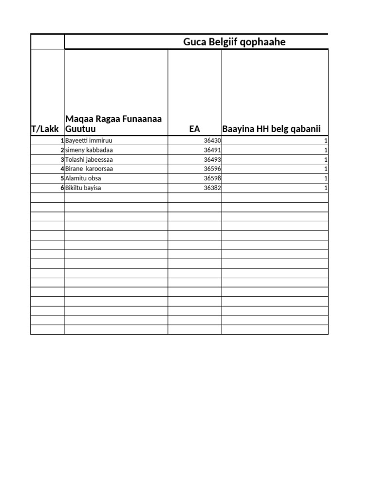 Final BELG REPORT Derara Chala Gefersa Burayyu Shagar | PDF