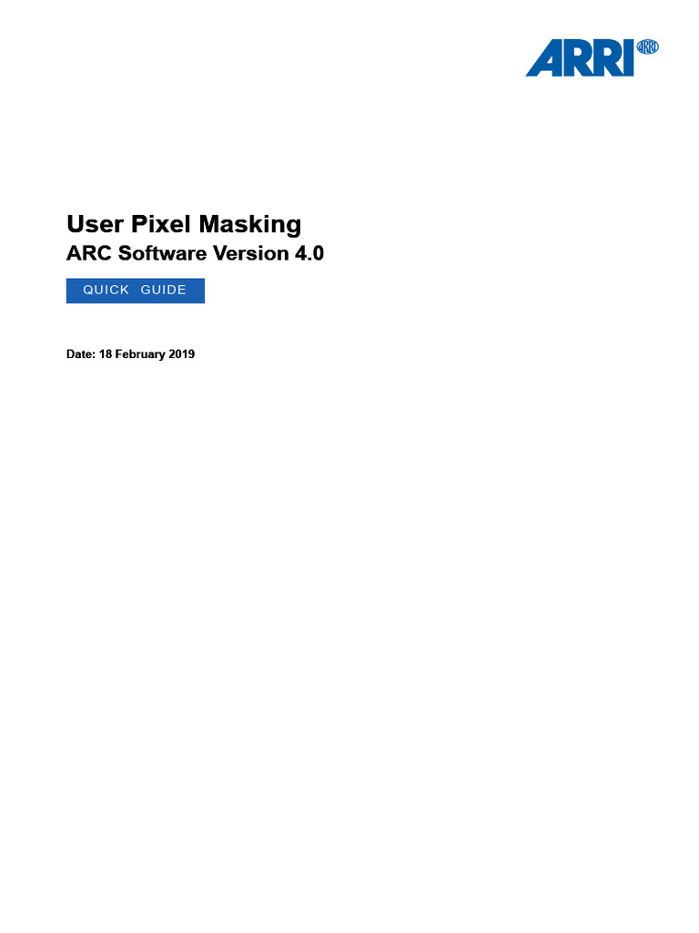 2019 02 Arriraw Converter Gui 4 0 Quickguide Userpixelmasking Data | PDF | Pixel | Computing