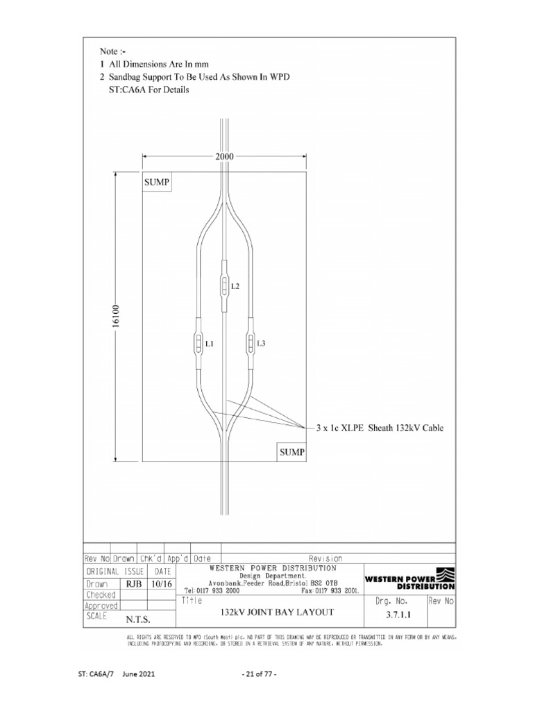 Ca6a - 7 Natinal Grid 66kv Cable Laying Practice 21 | PDF