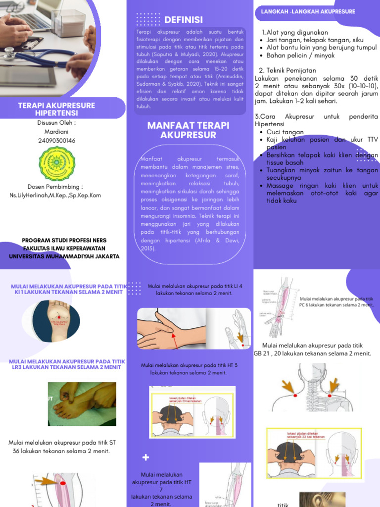 Teknik Akupresur untuk Hipertensi | PDF