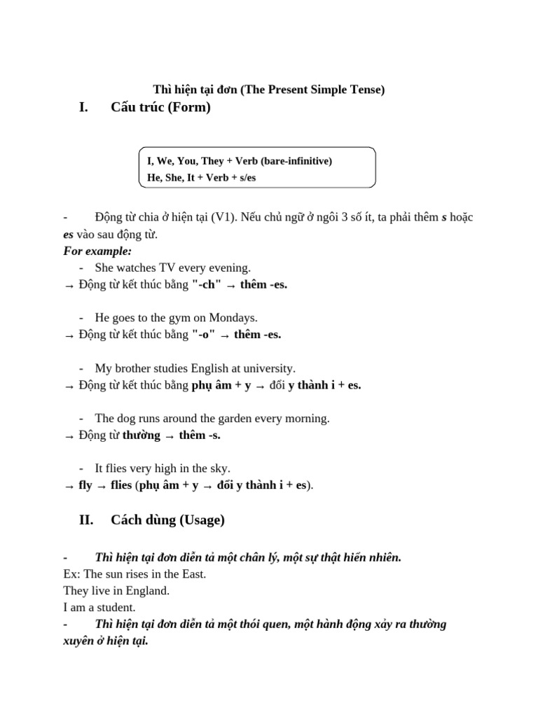 Present Simple - July 5th | PDF