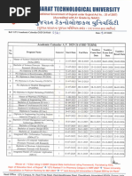 GTU Academic Calendar 2025-26 | PDF | Educational Stages | Vocational ...
