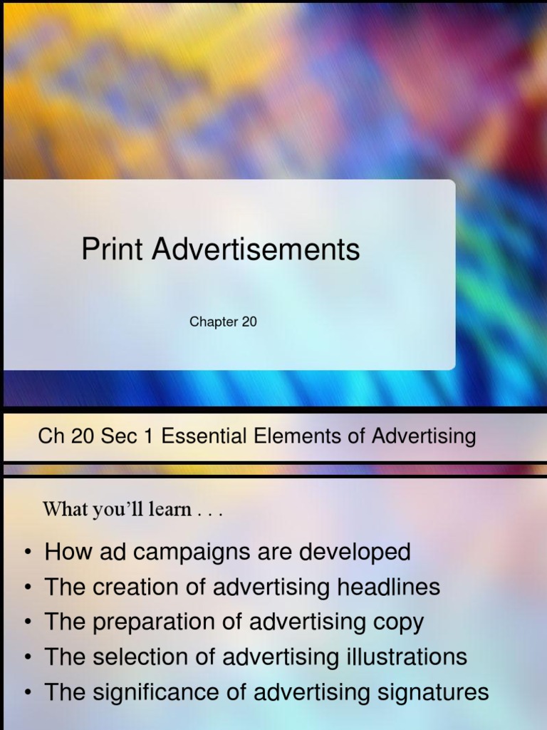Print Advertisements | PDF | Advertising | Communication