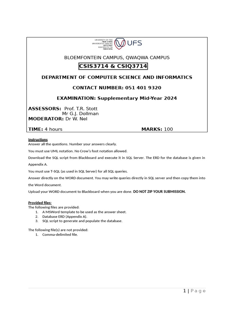 3714 E2 2024 Answer Sheet | PDF | Databases | Table (Database)