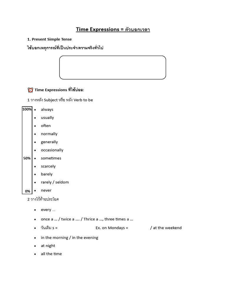 01-1 Time Expressions | PDF