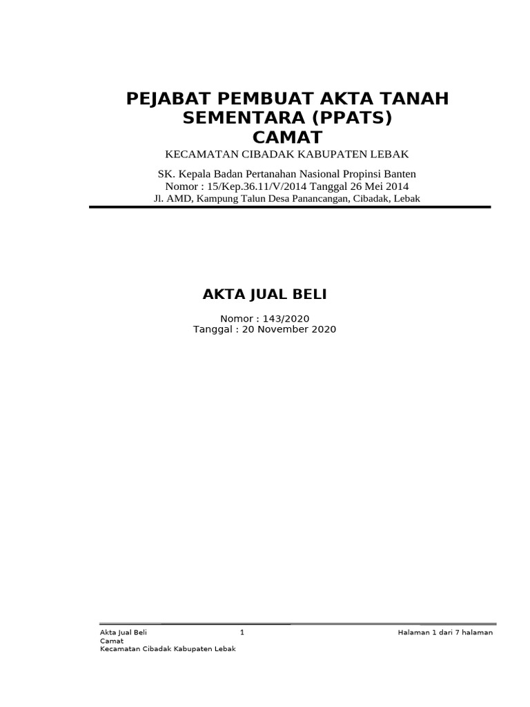 121.15.07.2020. Ppats Kicky Suhara - Sariyah (Ds - Kaduagung Timur) 2 | PDF