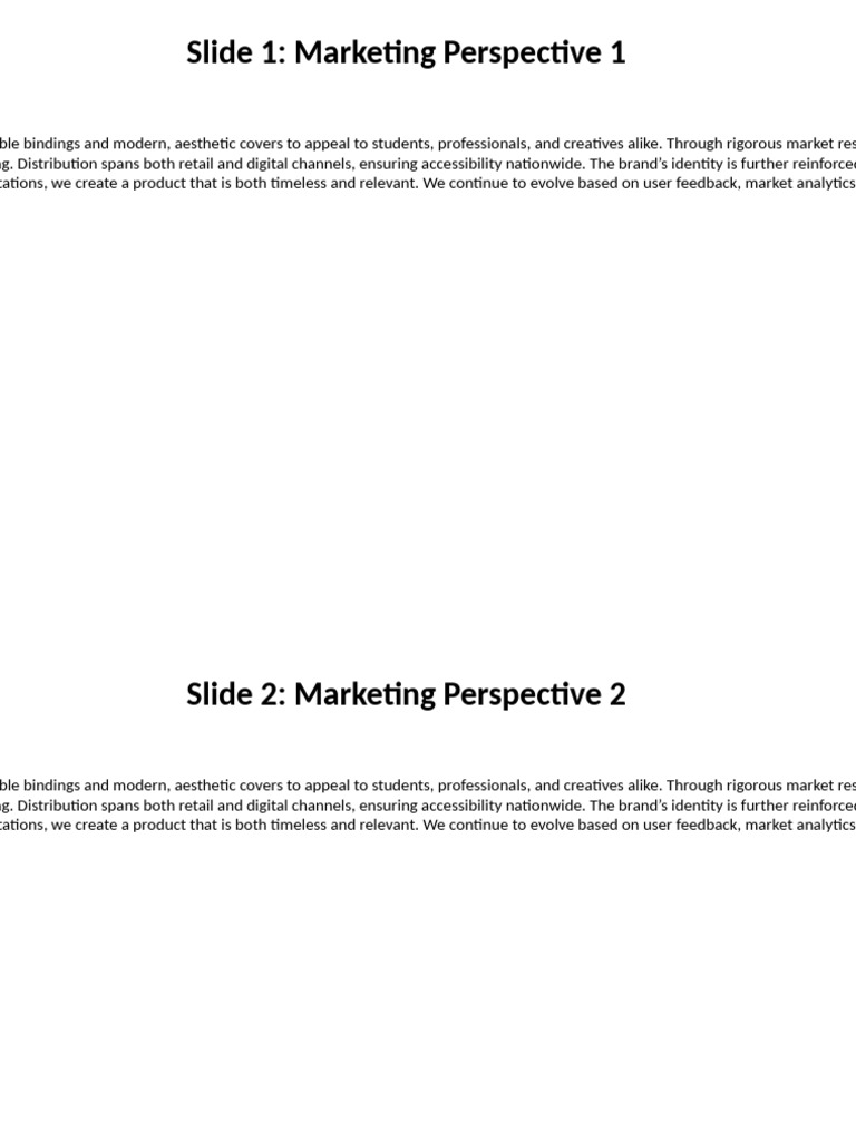 Notebook Marketing 50slides PaperTrail | PDF | Business Economics ...