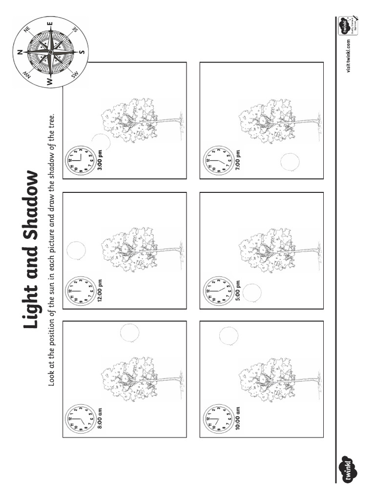 Shadows Worksheet | PDF