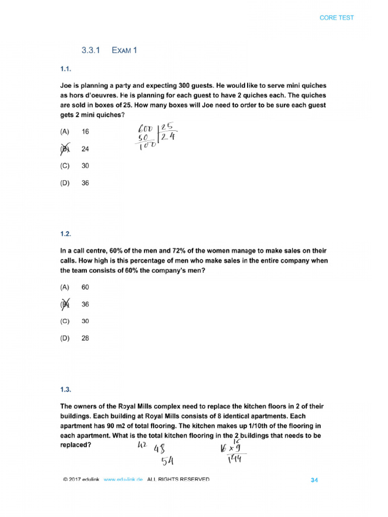 Exam Core 1 | PDF